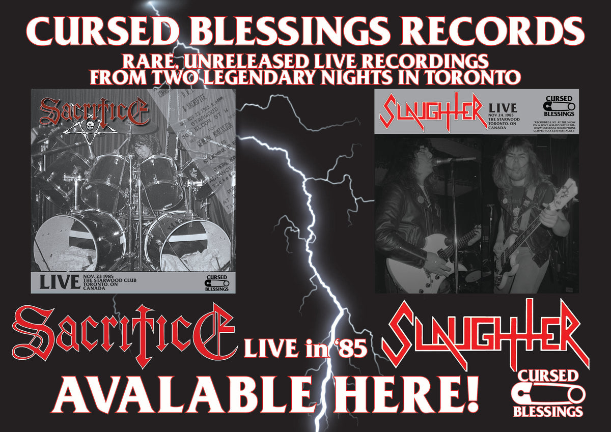 SACRIFICE & SLAUGHTER "LIVE in '85" PRE-ORDER – Cursed Blessings Records